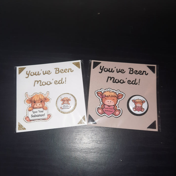 Moo Moo Subamoo - Glitter Cards – Evolution Crafting